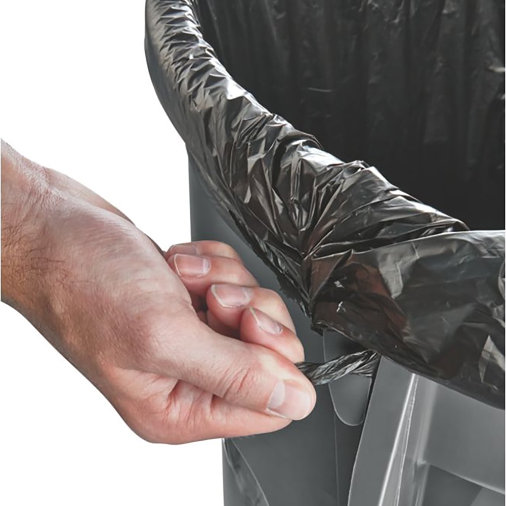 Rubbermaid FG261000GRAY 10 gallon Brute Trash Can - Plastic, Round