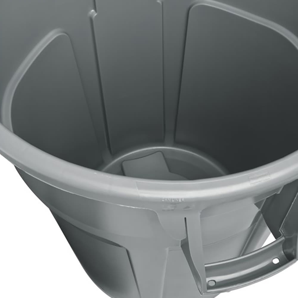 Rubbermaid FG261000GRAY 10 gallon Brute Trash Can - Plastic, Round