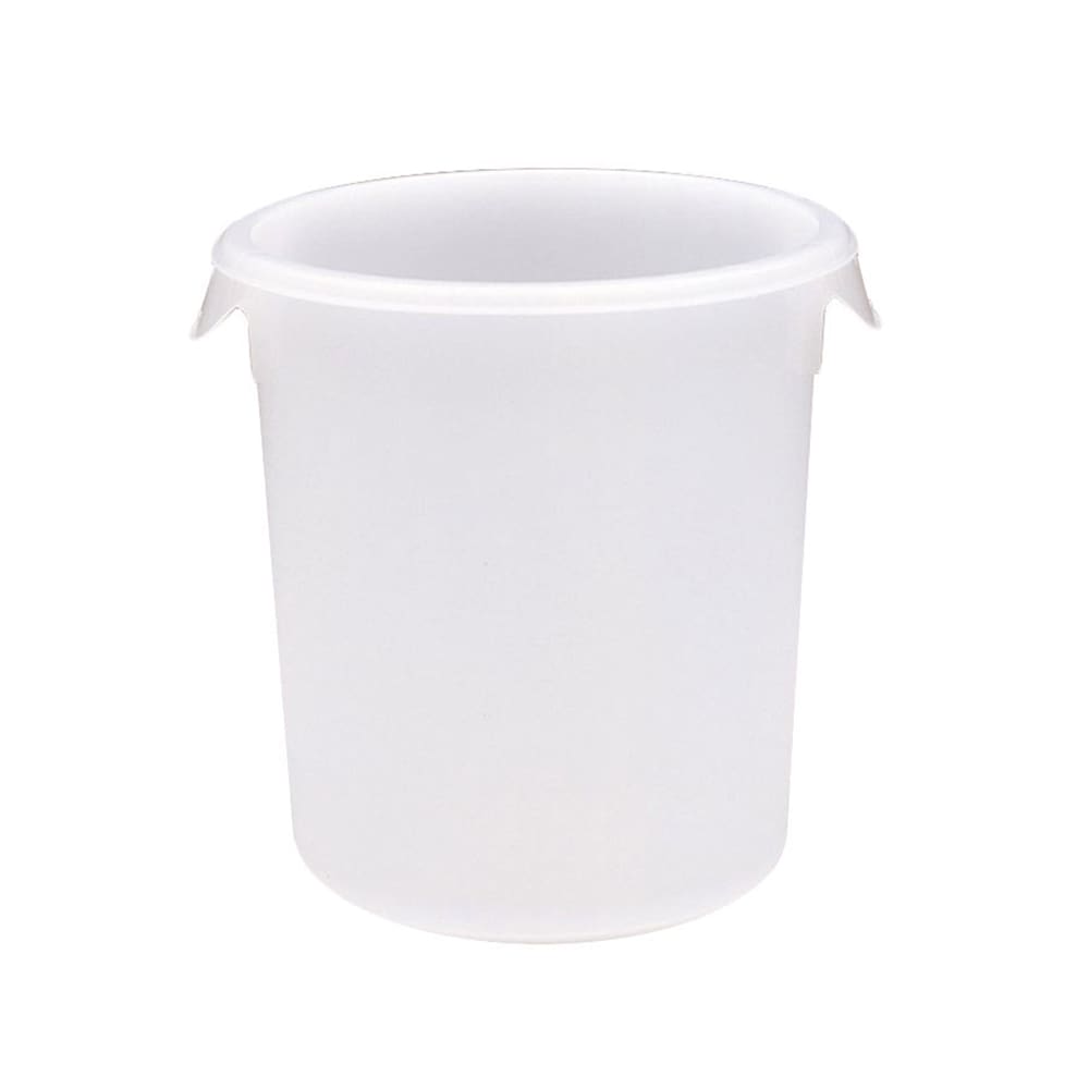Rubbermaid FG572100WHT 4 qt Round Storage Container - White Poly