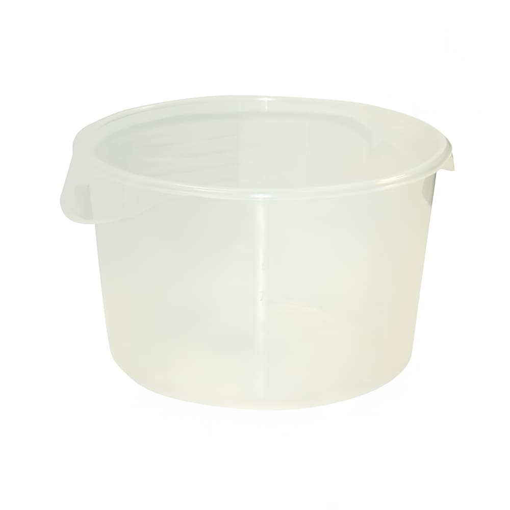 Rubbermaid FG572600WHT 12 qt Round Storage Container - White Poly