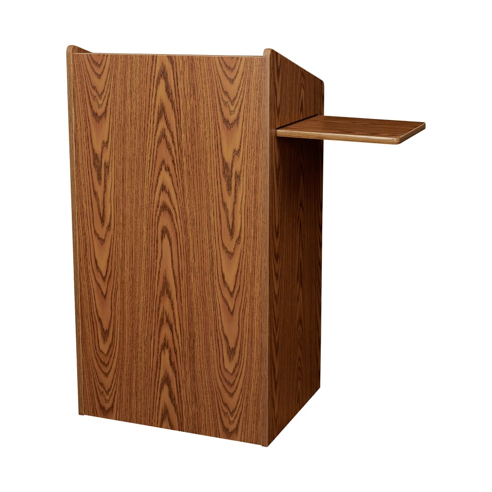 National Public Seating 600-MO Floor Lectern w/ (3) Shelves - 25" x 20 ...
