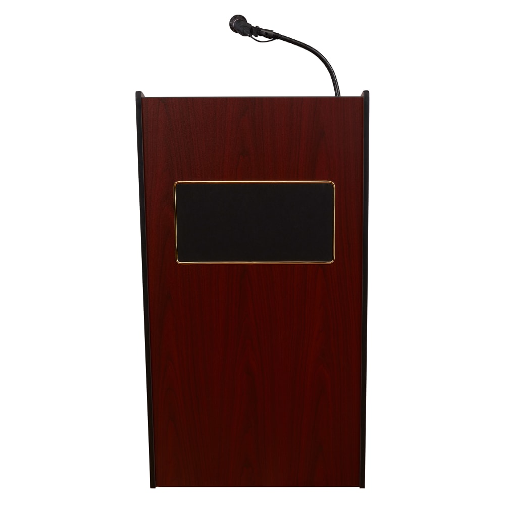 National Public Seating 6010-MY Floor Lectern w/ (2) Shelves - 25" x 20 ...
