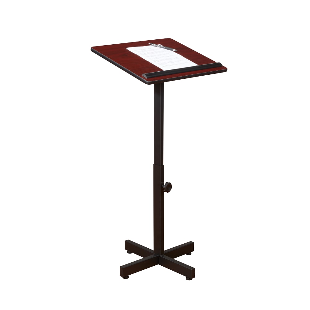 National Public Seating 70-MY Portable Lectern w/ Mahogany Laminate Top ...