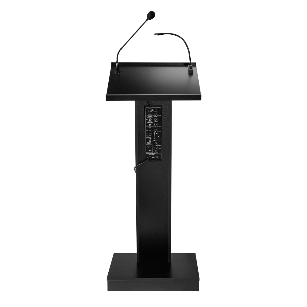 National Public Seating ZED Floor Lectern - 19 1/2" x 19 1/2" x 46 1/2 ...