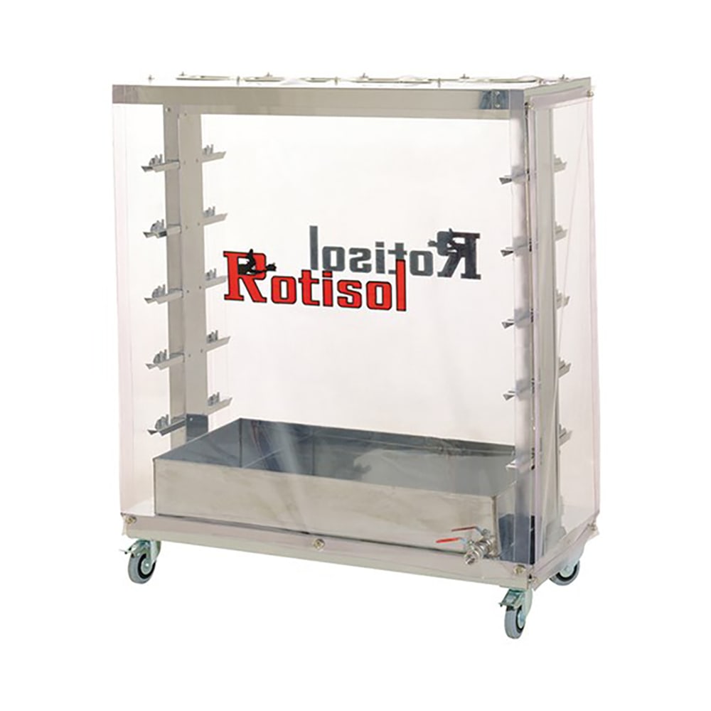 Rotisol USA BACHE101375-1400 Spit Rack Cover for (10) Spits for GrandFlame 1375, FlamBoyant 1400 ...