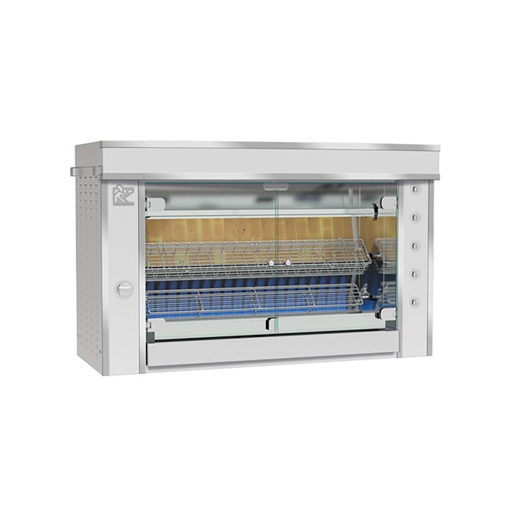 Rotisol USA GF1375-2G-SS Gas 3 Spit Commercial Rotisserie w/ 12 Bird ...