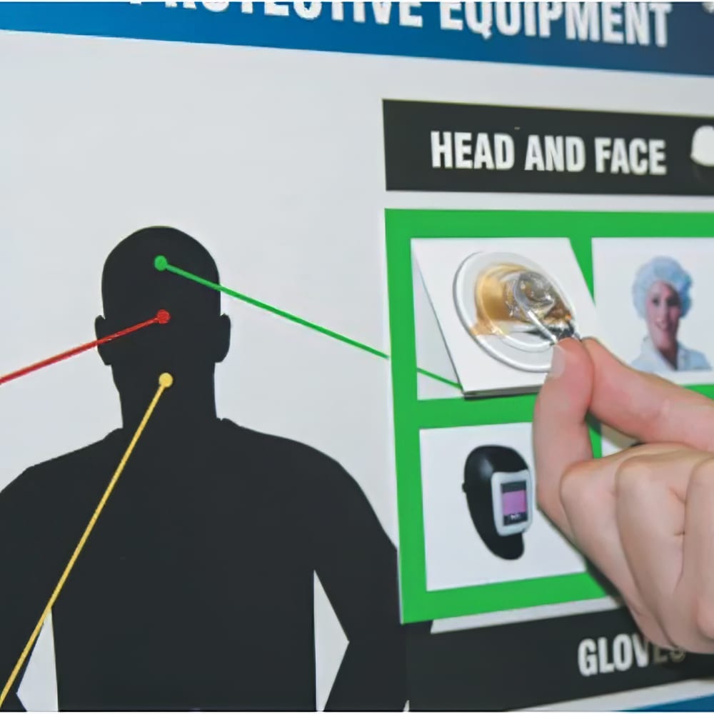 Accuform Signs PPE236 Changeable PPE-ID™ Chart Kit w/ (56) Card Inserts ...