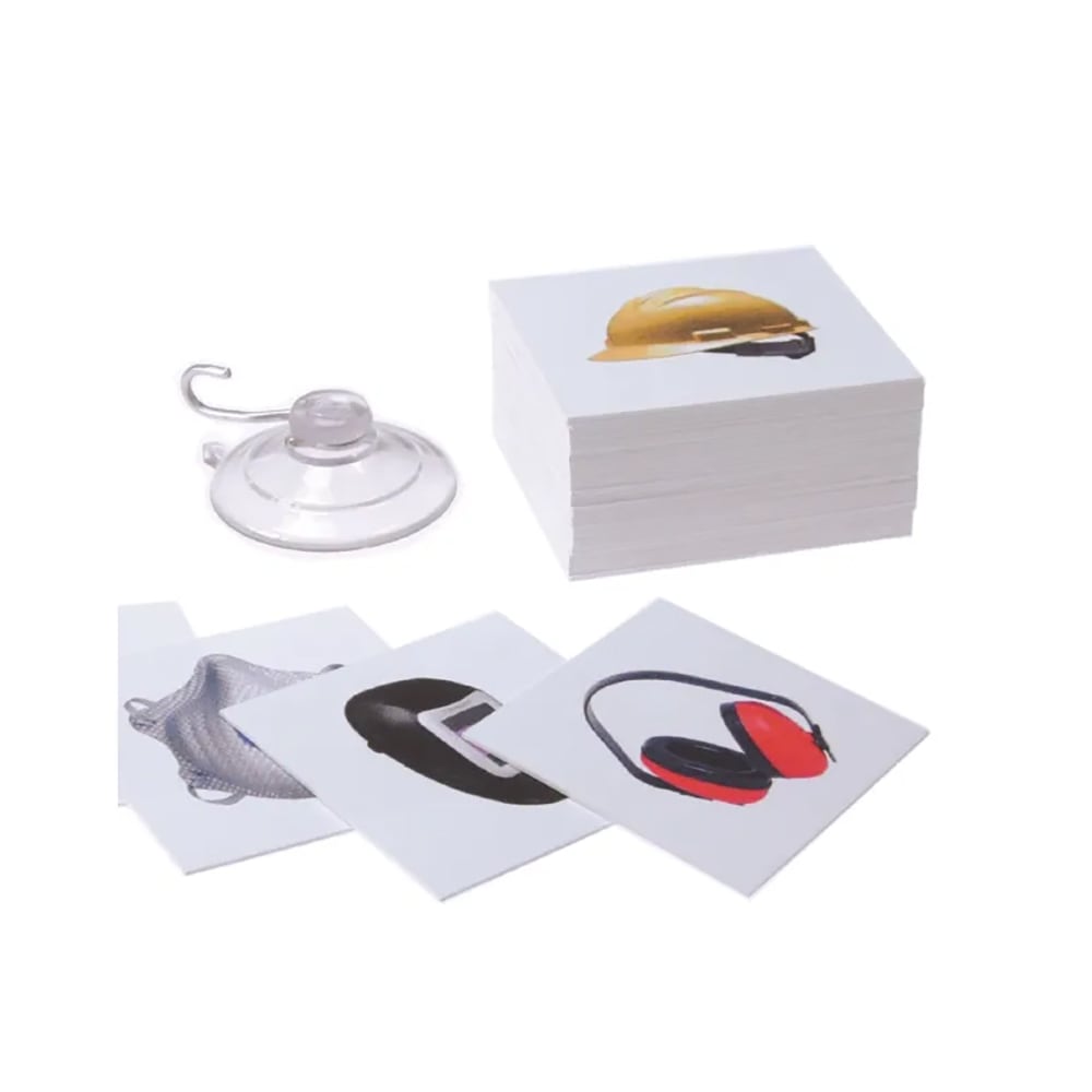 Accuform Signs PPE238 Replacement PPE Card Inserts for PPE-ID™ Chart, 2 ...