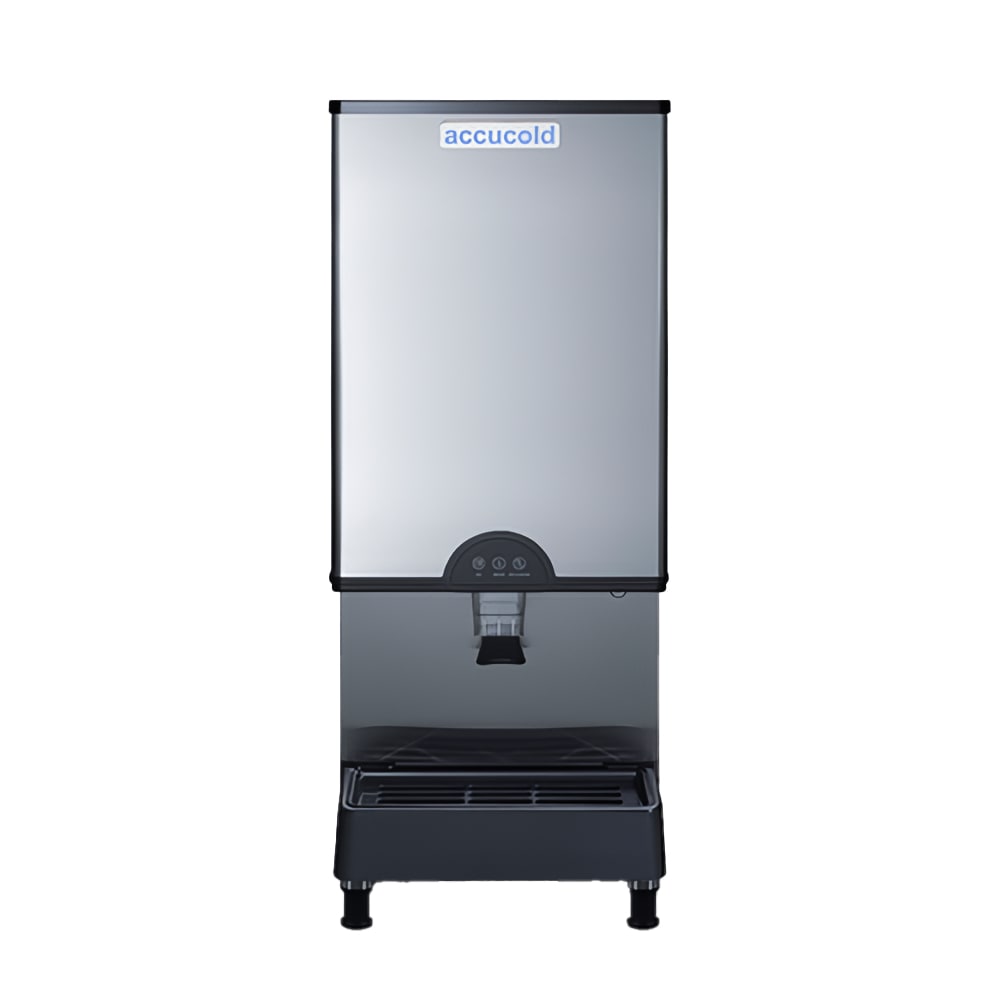 Accucold 378 lb Countertop Water & Nugget Ice Dispenser w/ Filter Kit ...