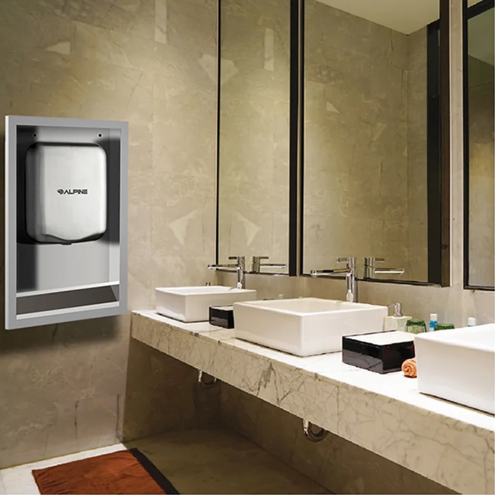Alpine Industries 400-RECESS Recess Kit for Hemlock Hand Dryer - 16 3/8 ...
