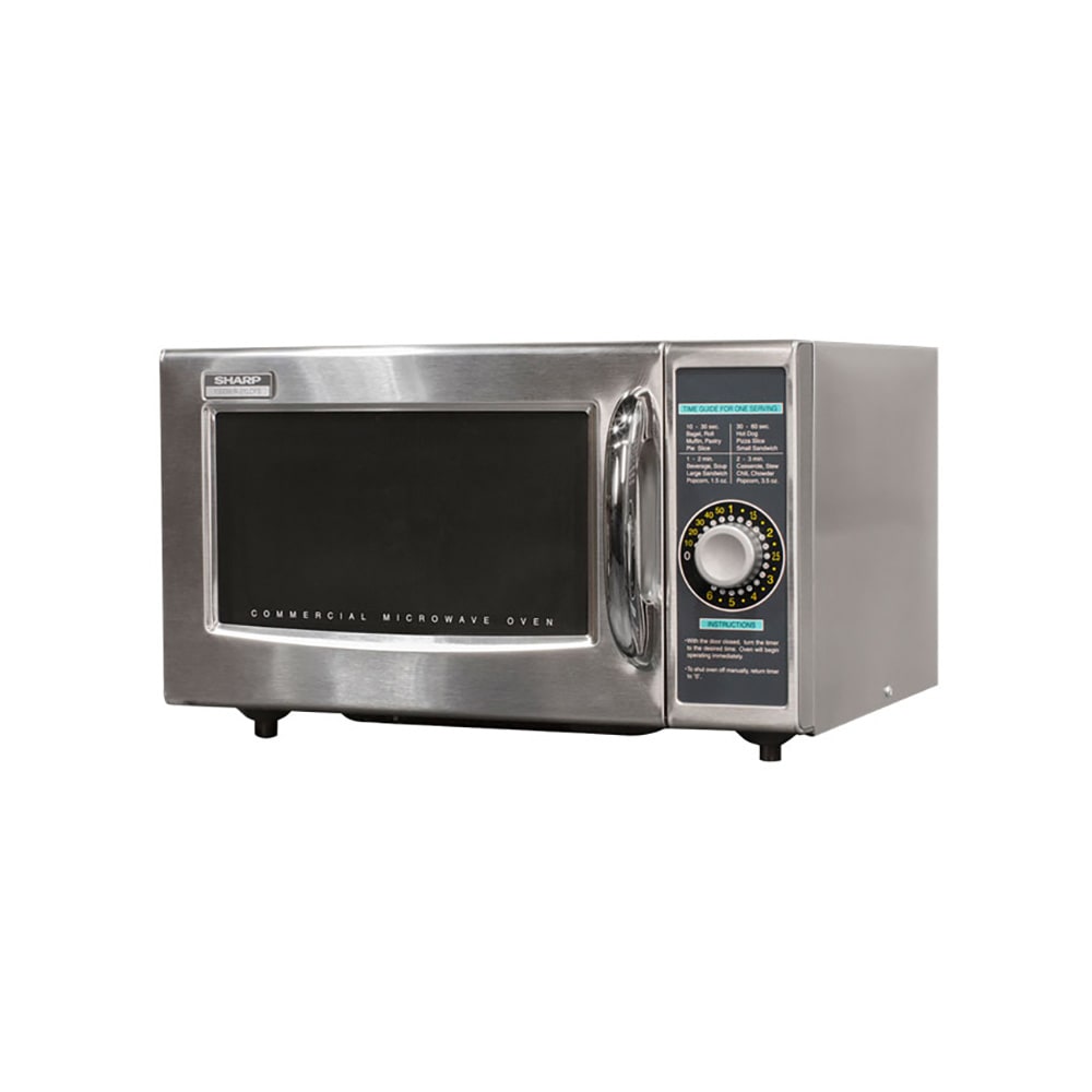 Sharp R-21LCFS 1000w Commercial Microwave w/ Dial Control - 120v