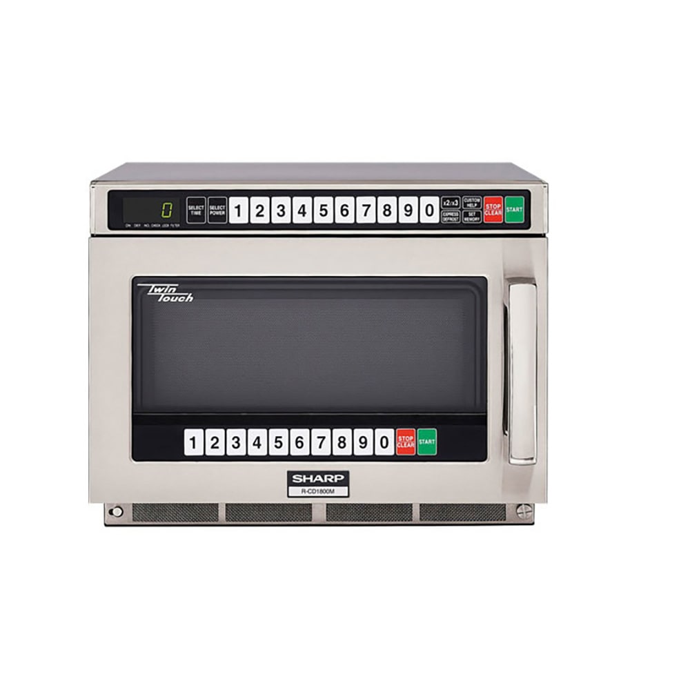 Sharp R-CD1800M 1800w TwinTouch™ Commercial Microwave w/ Touch Pad ...