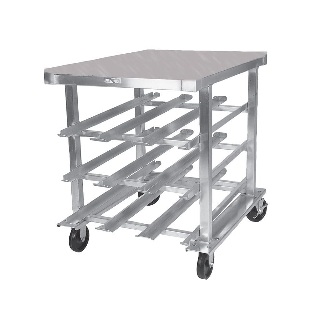 Winholt CR-72M 40"H Mobile Can Rack Storage w/ (72) #10 or (96) #5 Capacity