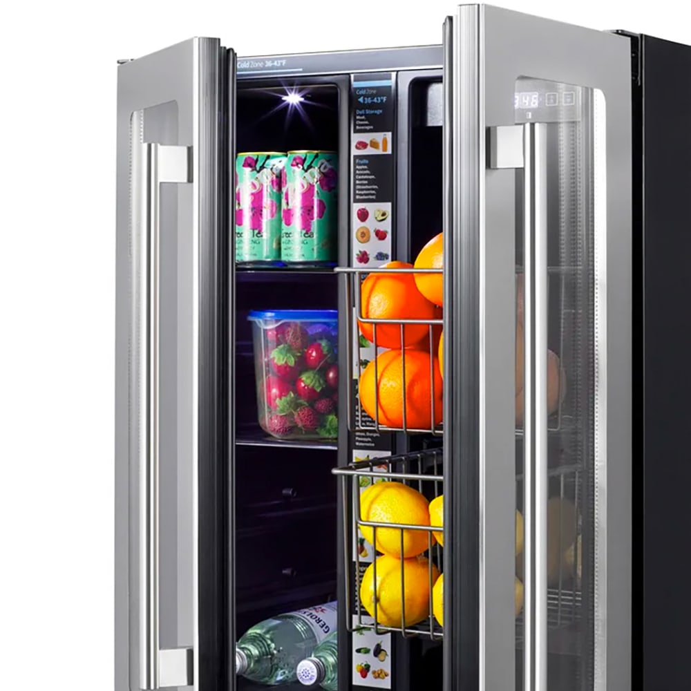 Summit ALFD24WBVPANTRY 4.6 cu ft Dual Zone Undercounter Produce ...