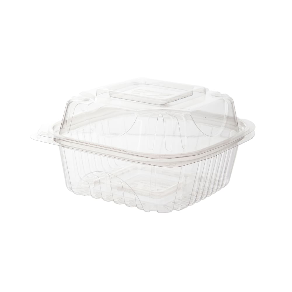 Eco Products Hinged Lid Food Container - 6" x 6" x 3", PLA (EP-LC6)