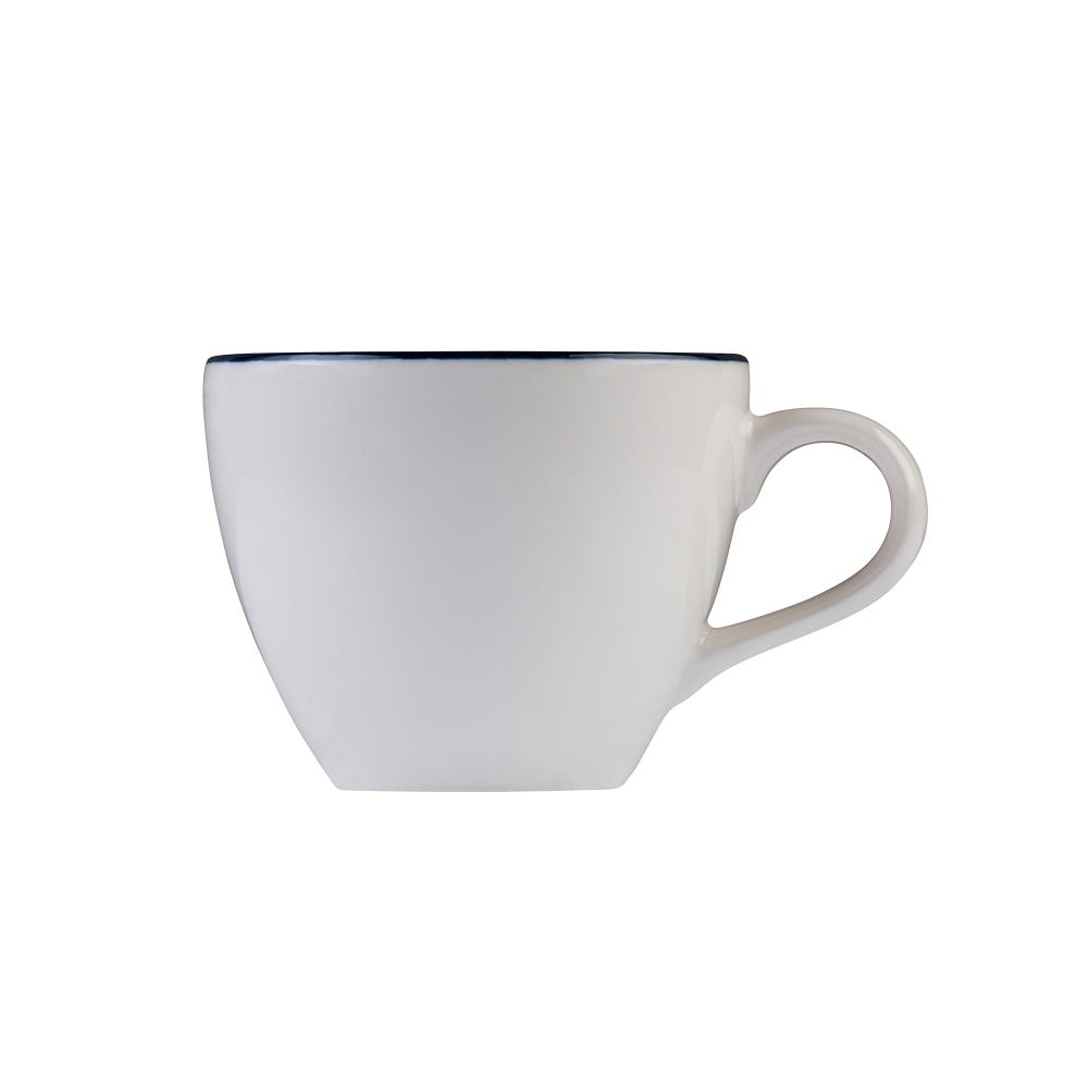 Mikasa Hospitality 2 oz Modest Espresso Cup - Fine China, White/Navy ...