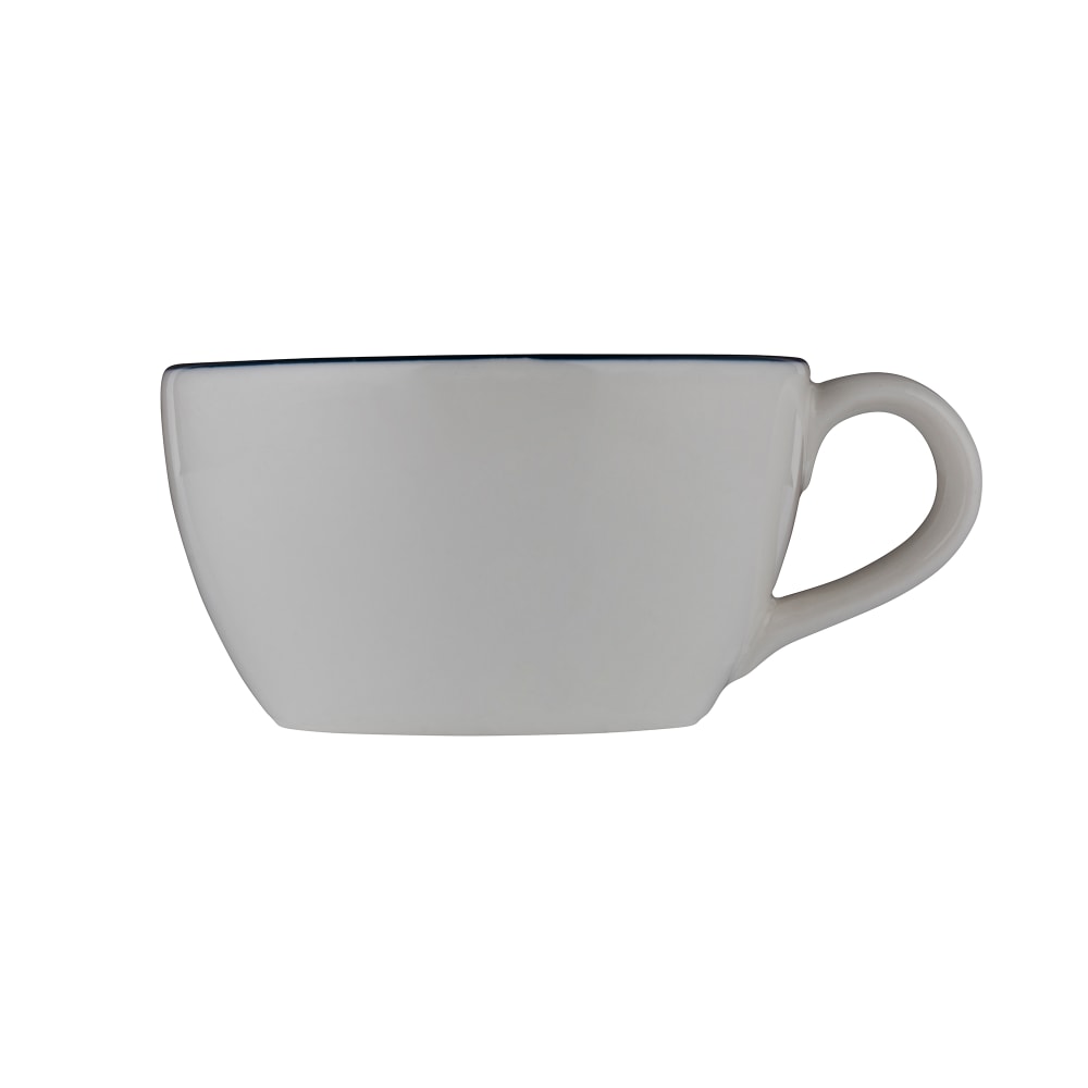 Mikasa Hospitality 9 oz Modest Cup - Fine China, White/Navy (5321446)