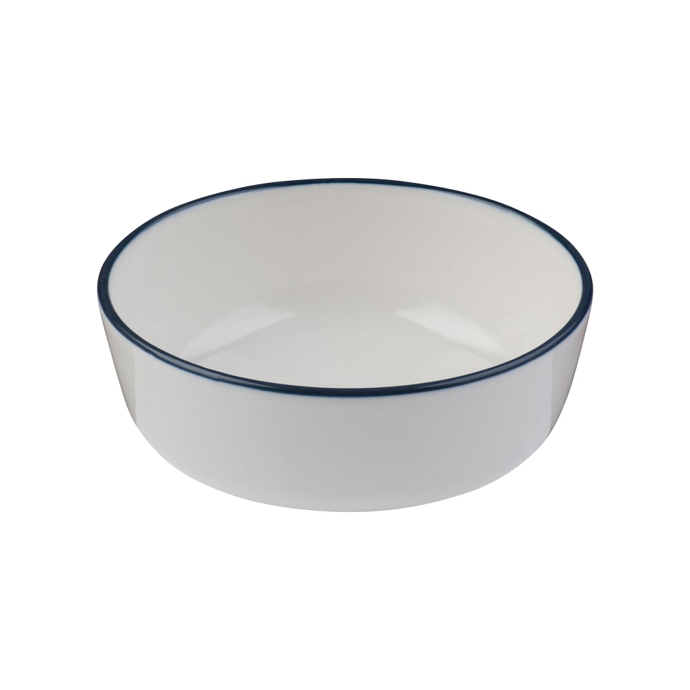 Mikasa Hospitality 5 oz Round Modest Bowl - Fine China, White/Navy ...