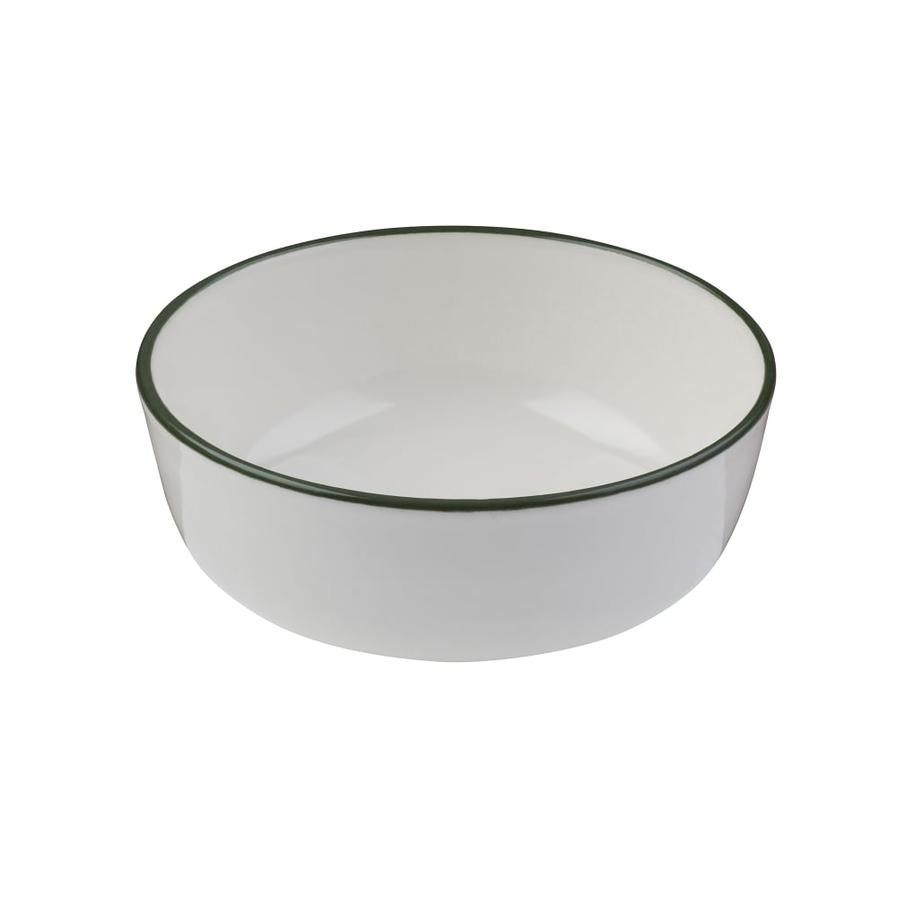 Mikasa Hospitality 5 oz Round Modest Bowl - Fine China, White/Green ...