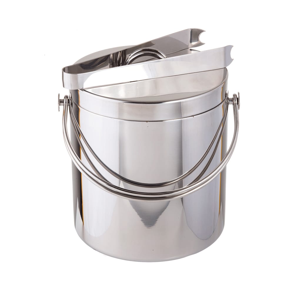 Tablecraft H303 3 3/4 qt Ice Bucket - Stainless Steel, Silver