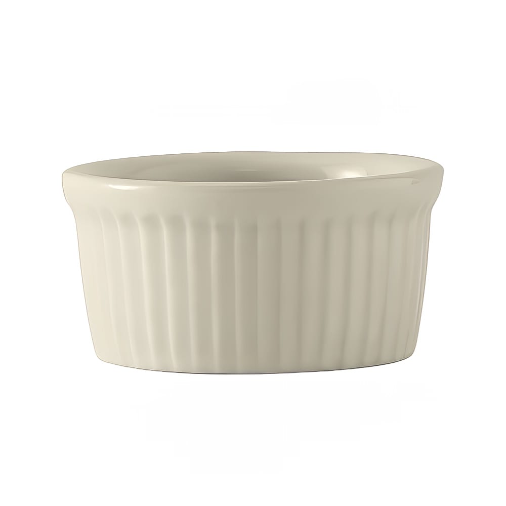 Tuxton BEX-0252 Ramekin, 2 1/2 oz, 3 in Fluted, Eggshell