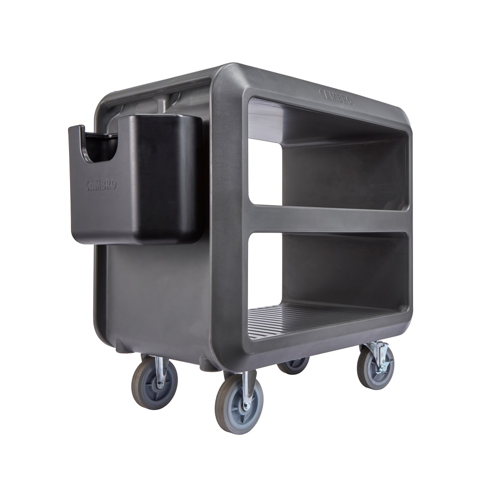 Cambro SC230110 37 1/2" Beverage Service Cart, 22"D x 37 1/4" H, Black