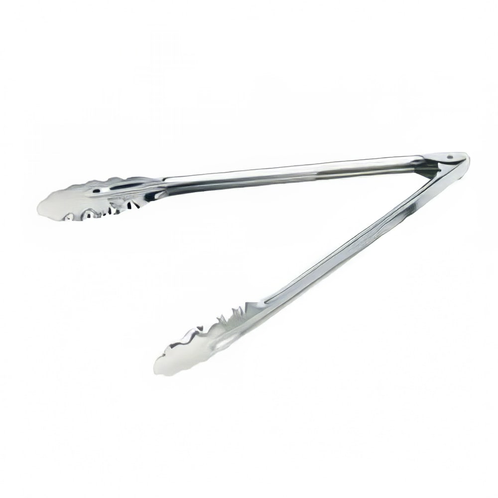 Crestware 9 1/2"L Stainless Utility Tongs (HDT10)