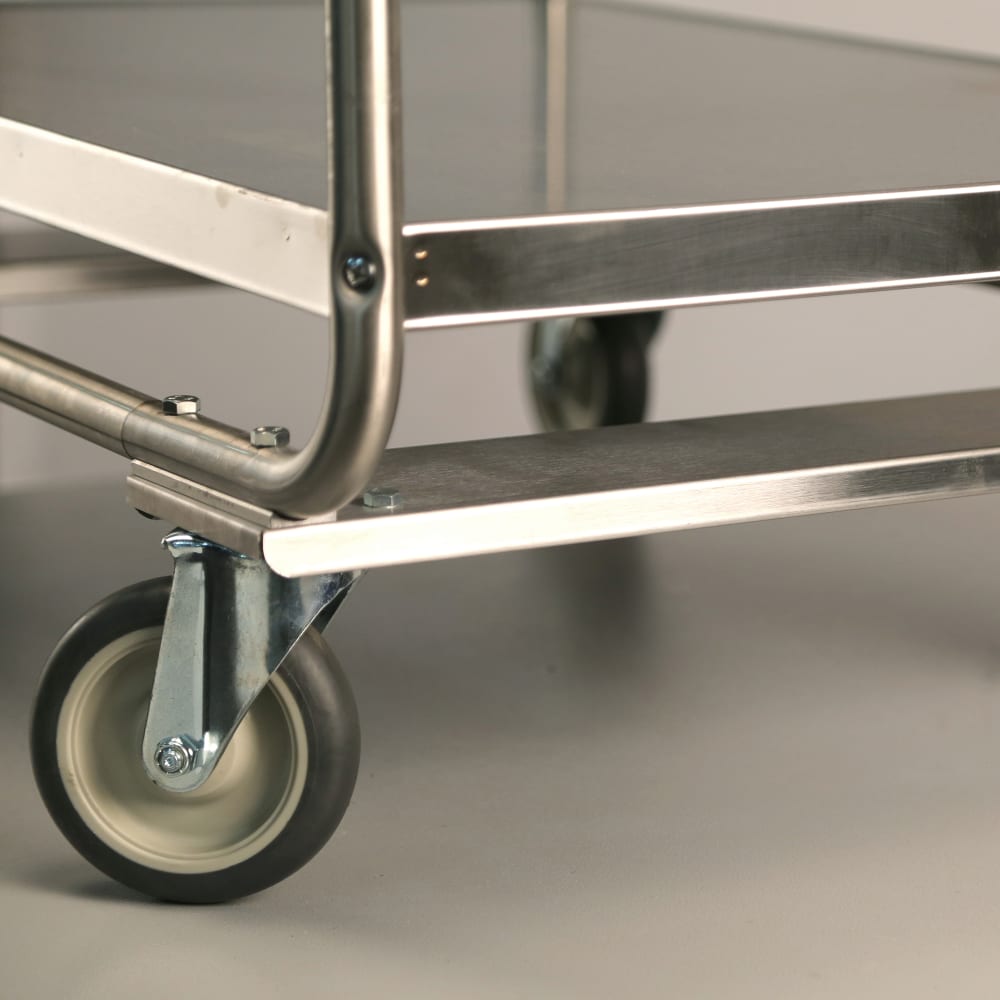 Lakeside 213 Tray Silver Cart w/ (10) Flatware Cylinder Capacity, 500 lb