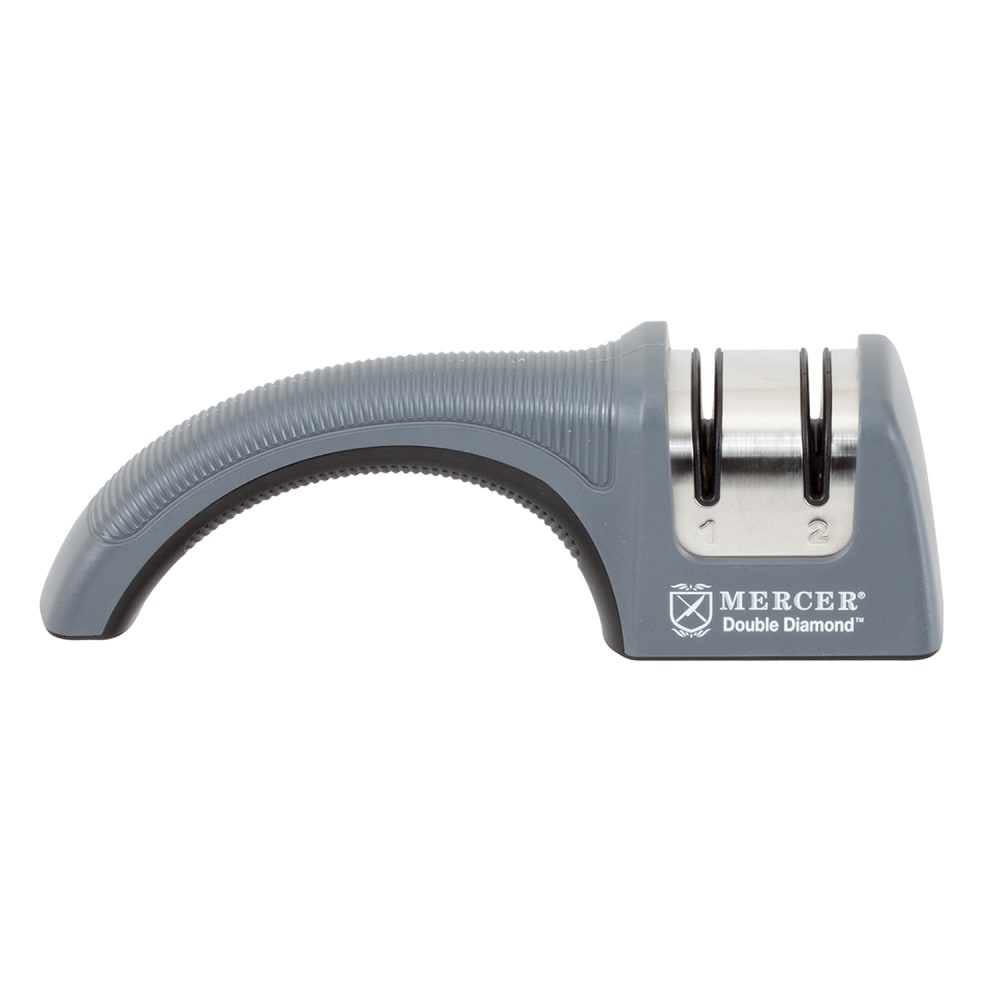 Mercer Culinary M10200 2 Stage Manual Knife Sharpener - Gray