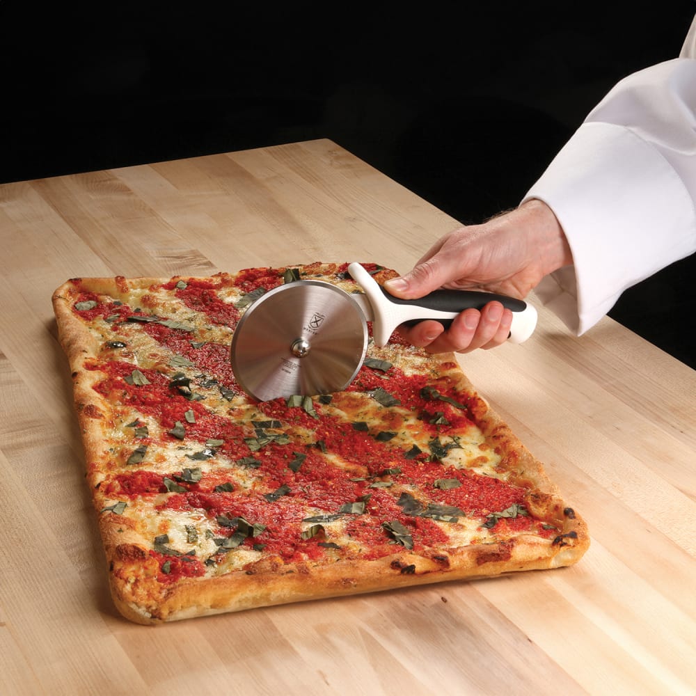 Mercer Culinary M18604WH 4" Pizza Cutter w/ White Santoprene ...