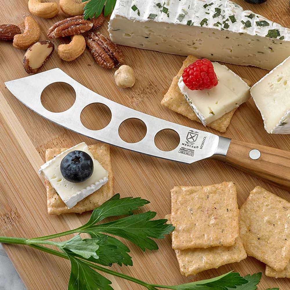 Mercer Culinary M23605OL 5" Soft Cheese Knife w/ Olive Wood Handle ...