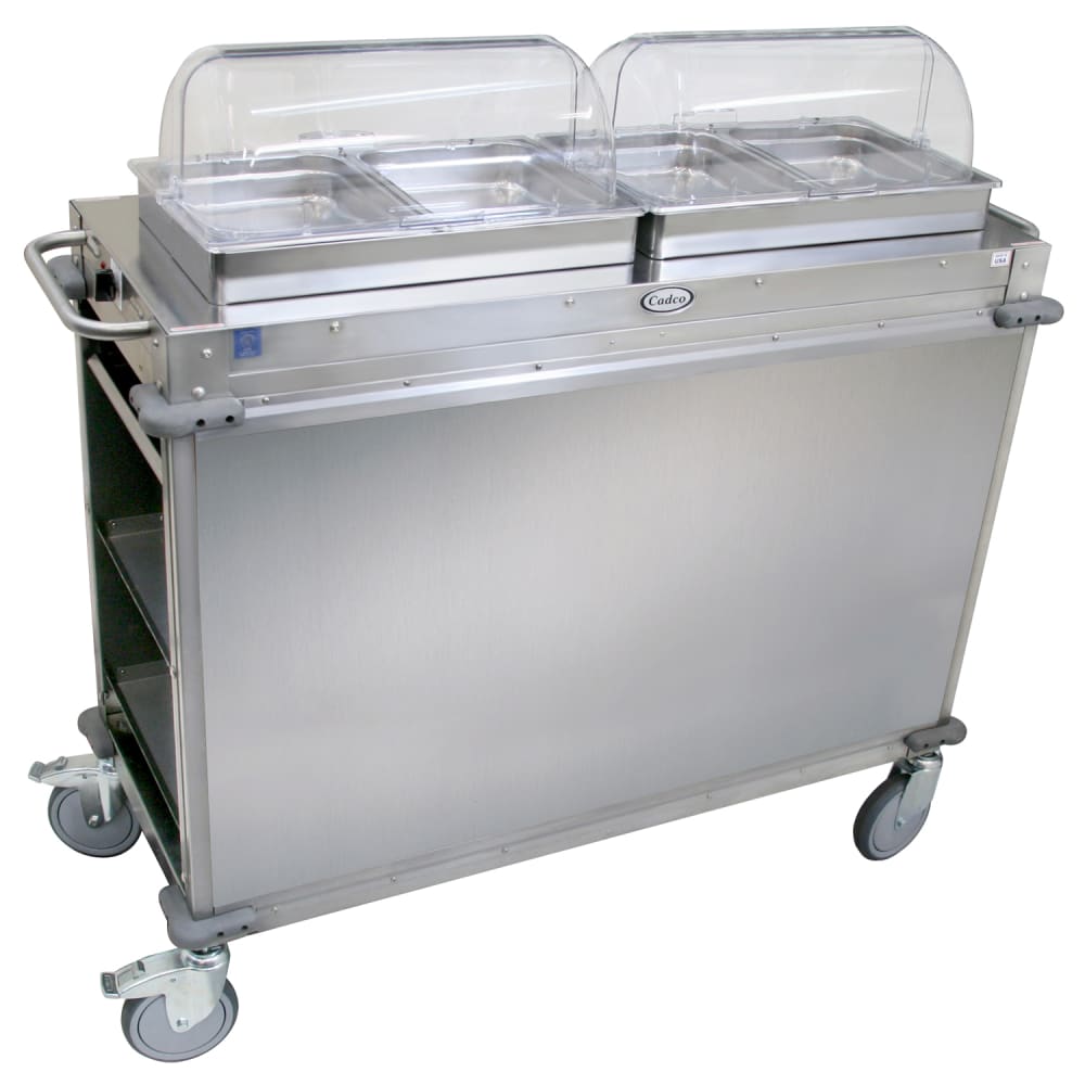 Cadco CBC-HHH 55 1/2" Hot Food Table w/ (3) Wells & Undershelf, 120v