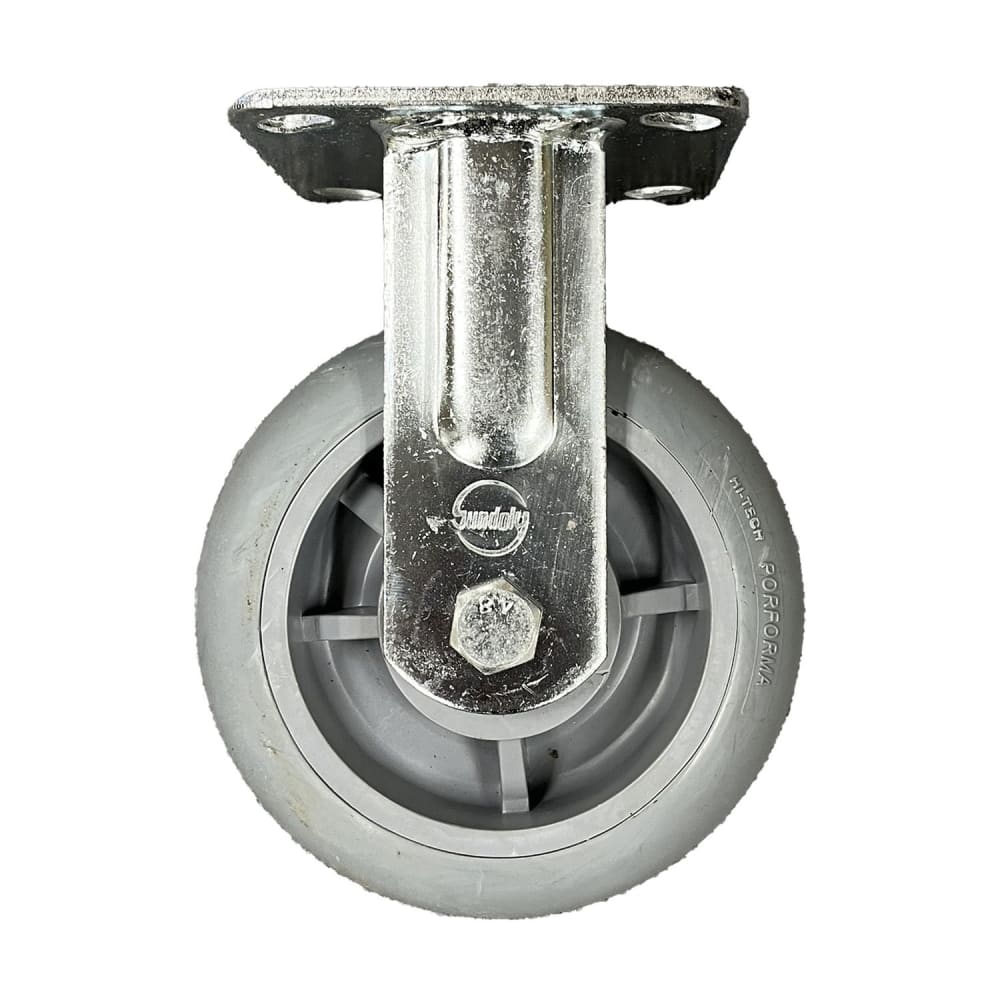 CSL 6" Rigid Poly Caster, Gray (P2005-6R)