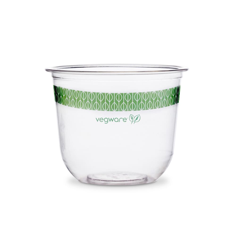Vegware 12 oz Deli Container - PLA, Clear (BEL-12)