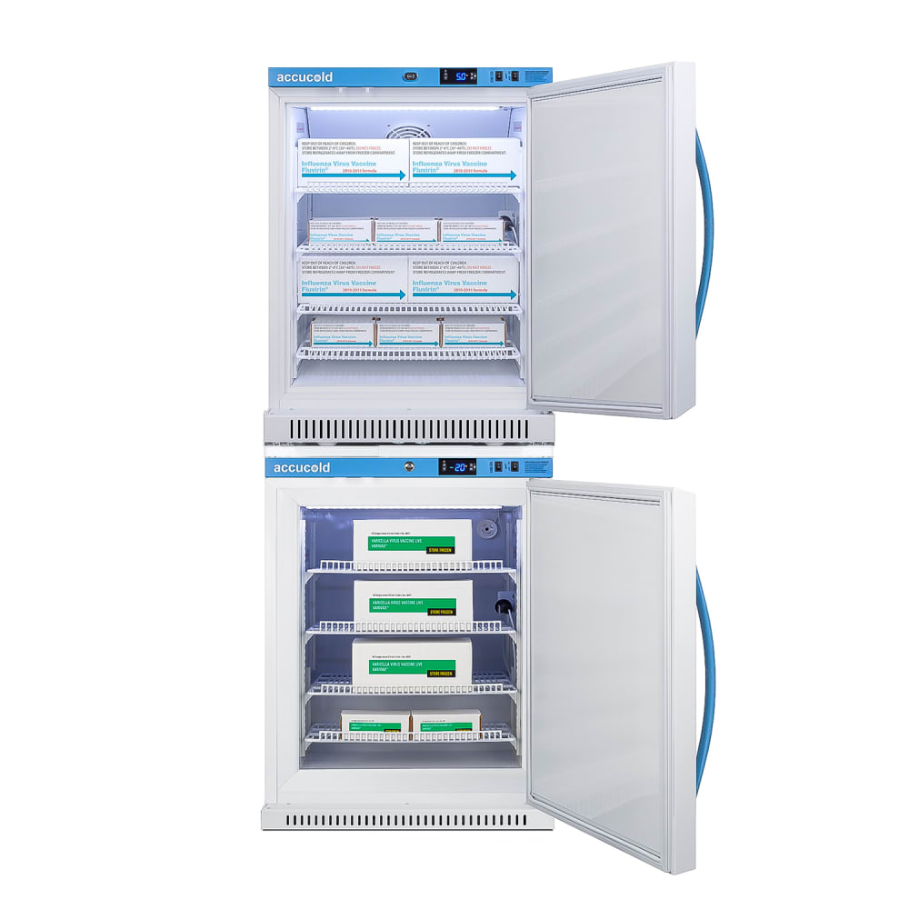 Accucold 9.88 cu ft Medical Refrigerator/Freezer Combo w/ Antimicrobial ...