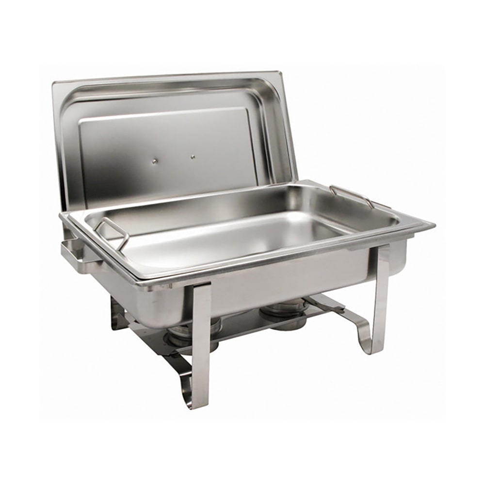 Winco C-2080B Full Size Chafer w/ Hinged Lid & Chafing Fuel Heat