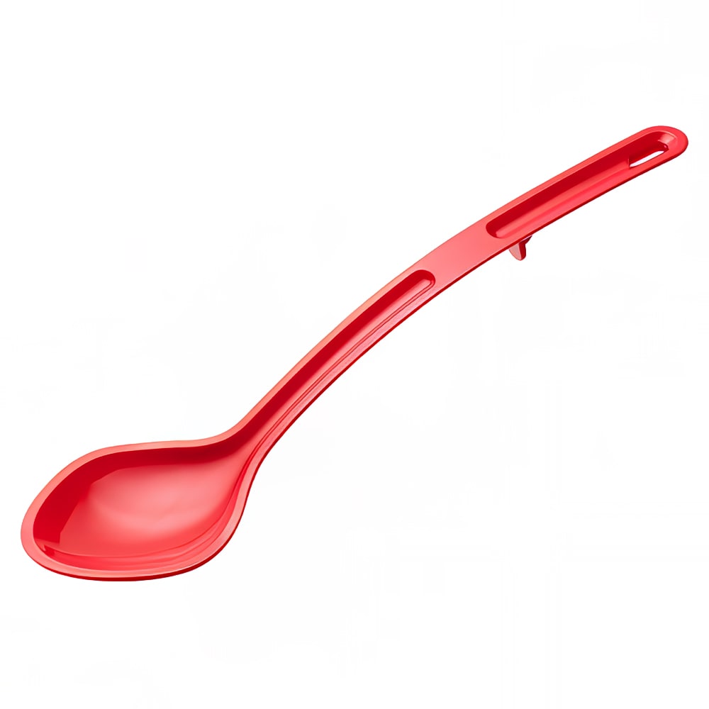 Winco CVSS-13R 13" Solid Serving Spoon - Plastic, Red