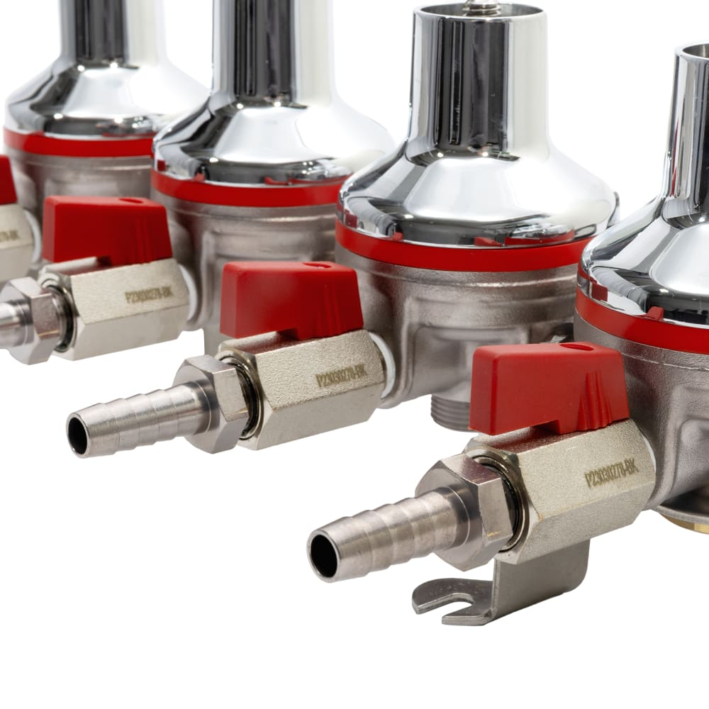 Micro Matic 8044-PP Quadruple Gauge Secondary CO2 Regulator