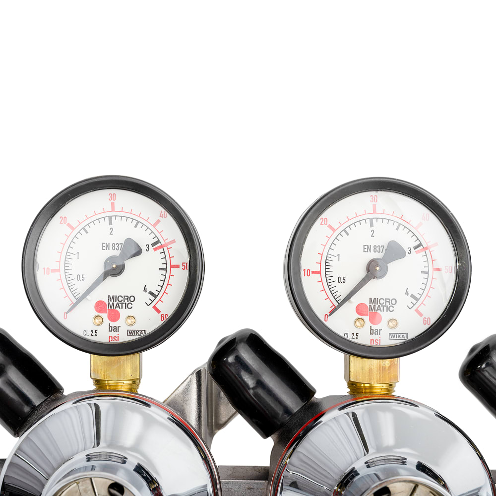 Micro Matic 8044-PP Quadruple Gauge Secondary CO2 Regulator