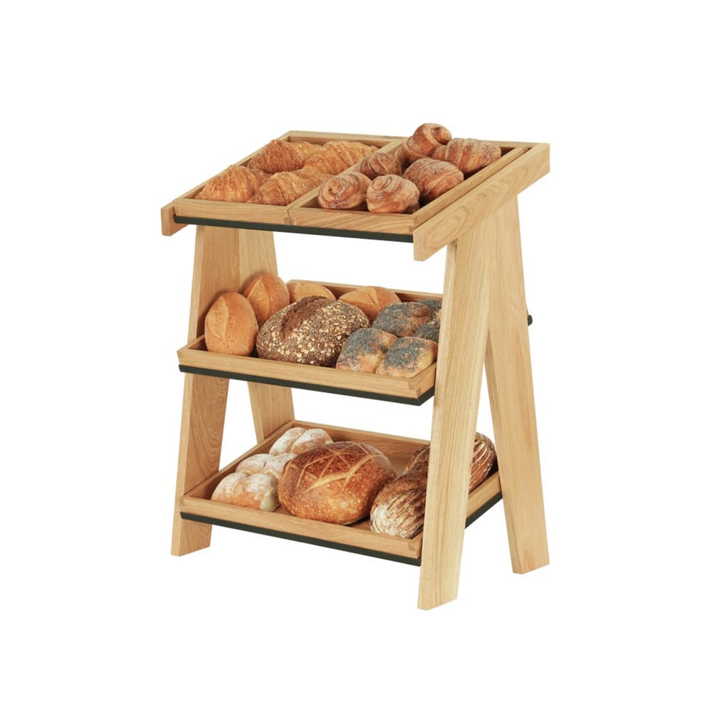 Cal-Mil 23138-3-21 3 Tier Display Stand - 13" x 23 1/4" x 27 3/4", Oak