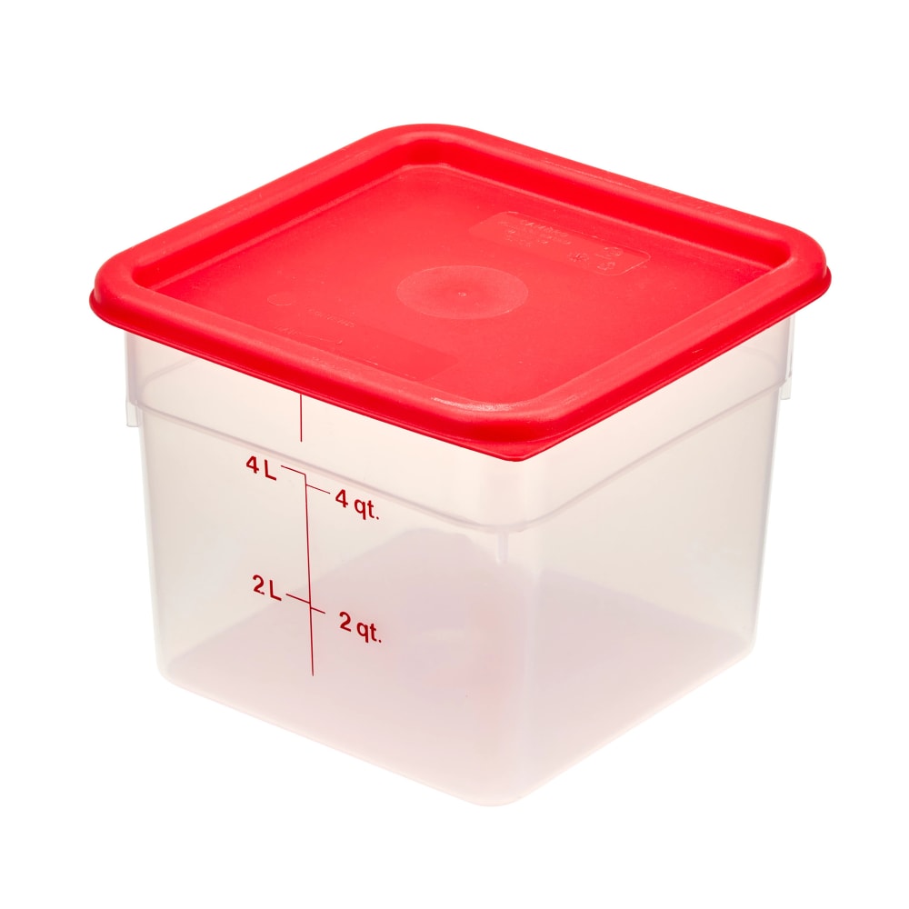 Cambro 6SFSPP190 6 qt Square Food Storage Container - CamSquare ...