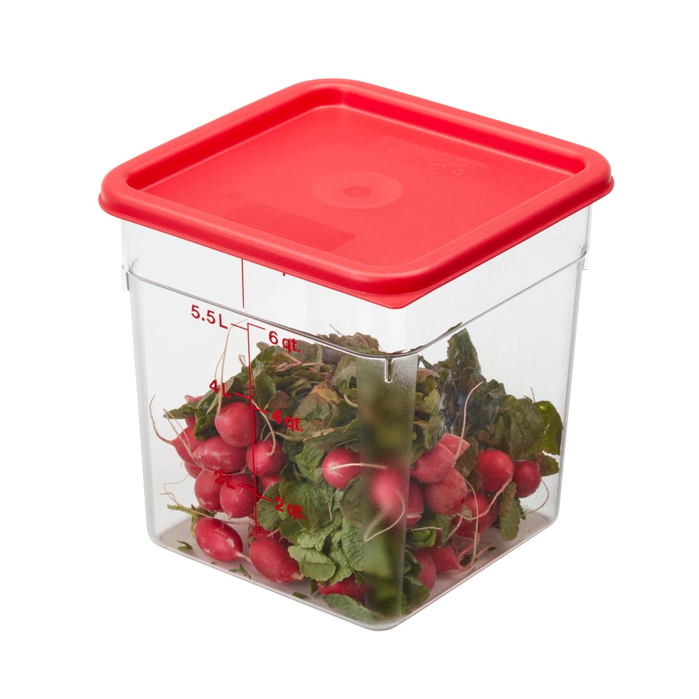Cambro 8SFSCW135 8 qt CamSquare® Square Food Storage Container ...