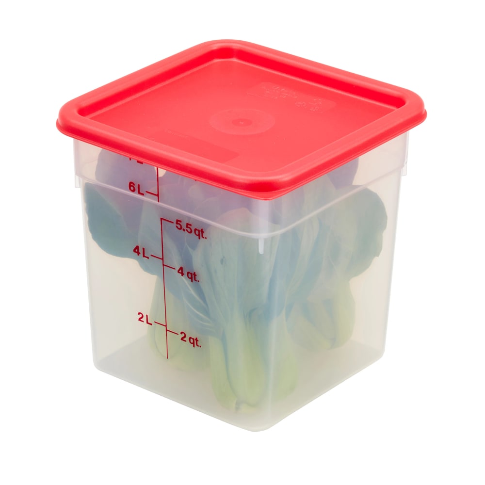 Cambro 8SFSPP190 8 qt Square Food Storage Container - CamSquare ...