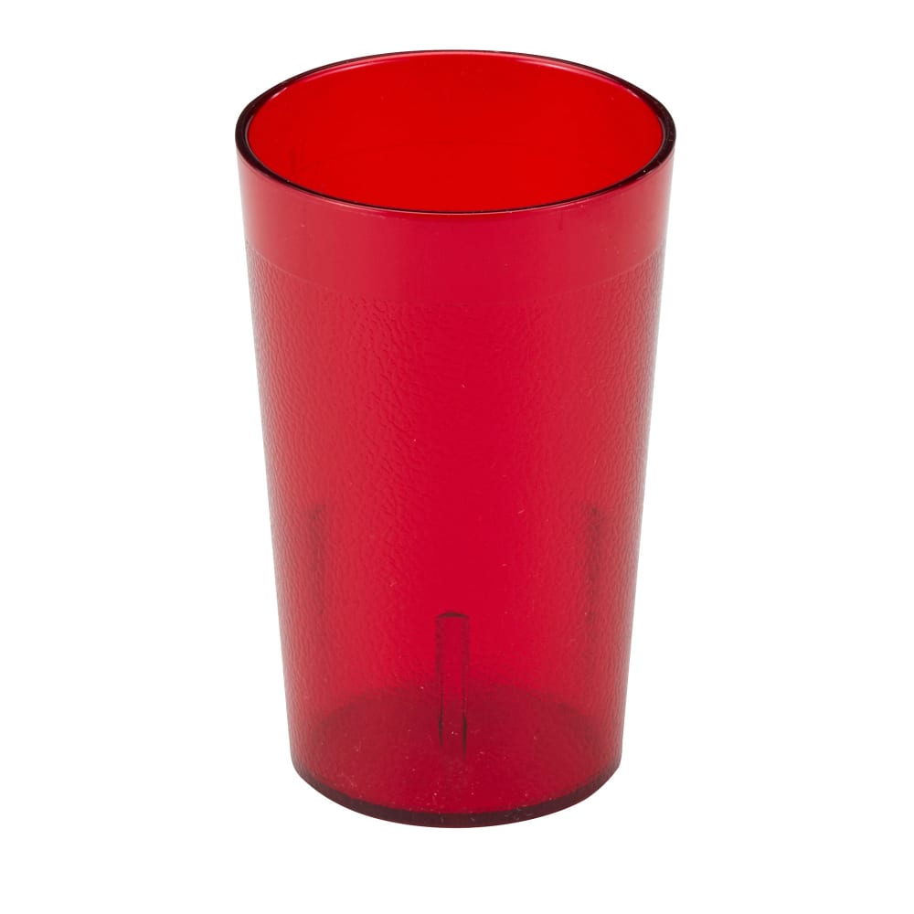 Cambro 950P156 9 4/5 oz Ruby Red Textured Plastic Tumbler