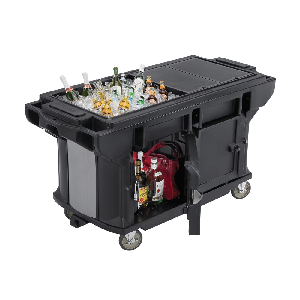 Cambro VBRUT5110 52 9/32" Work Table Cold Food Bar - (4) Pan Capacity ...