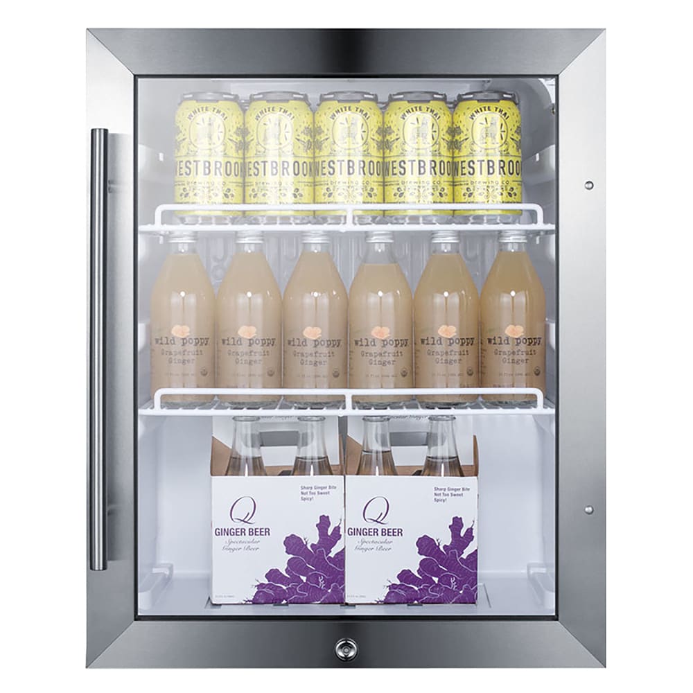 Summit SCR314L 19" Countertop Refrigerator w/ Front Access - Swing Door ...