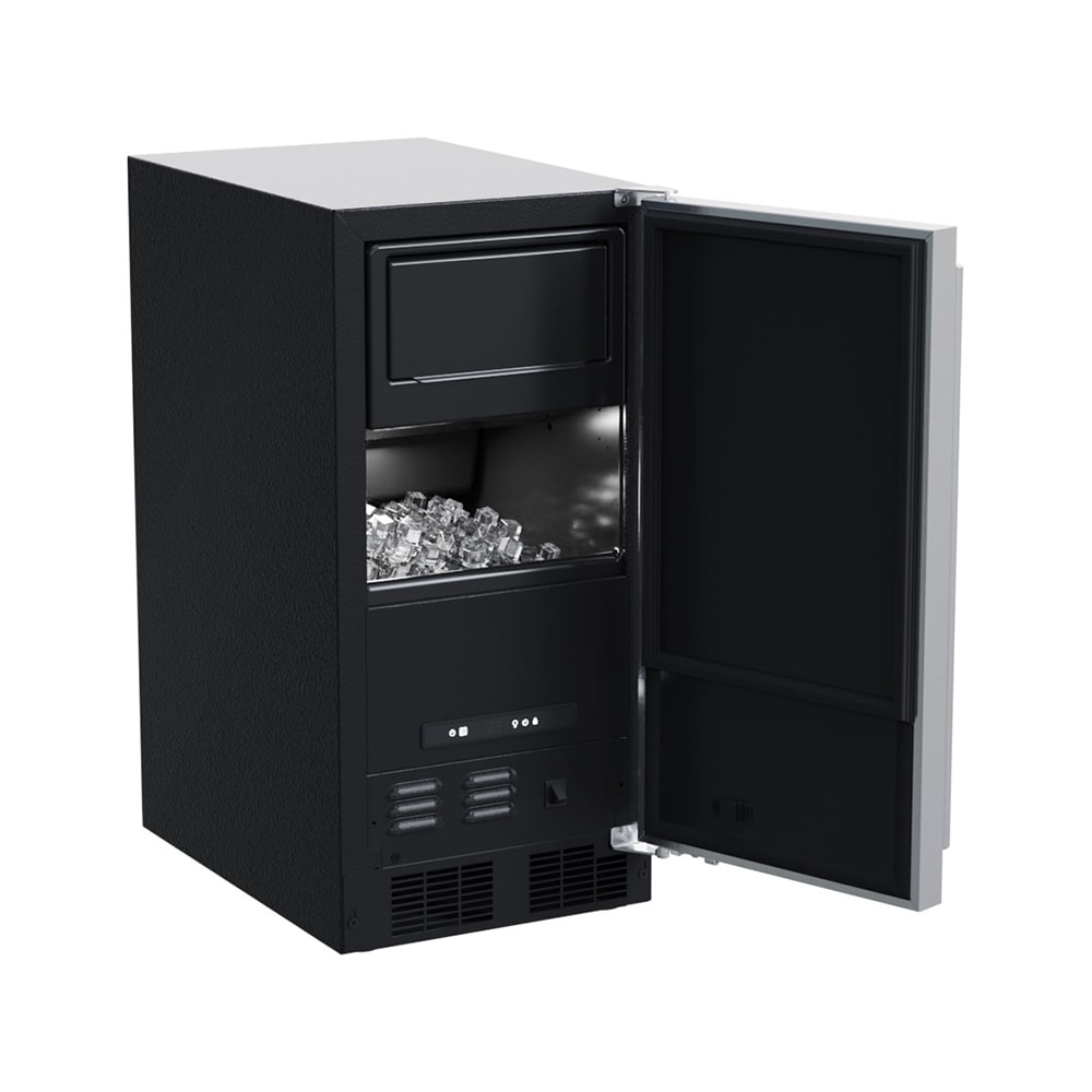 Marvel MACP215SS01B 15"W Full Cube Undercounter Ice Machine - 39 lbs ...