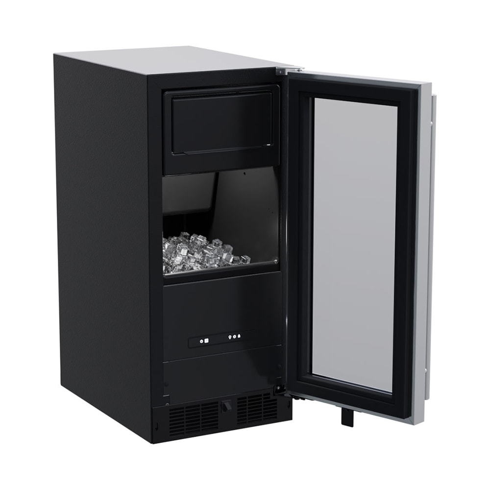 Marvel MLCP215-SS81A 15"W Full Cube Undercounter Ice Machine - 39 lbs ...