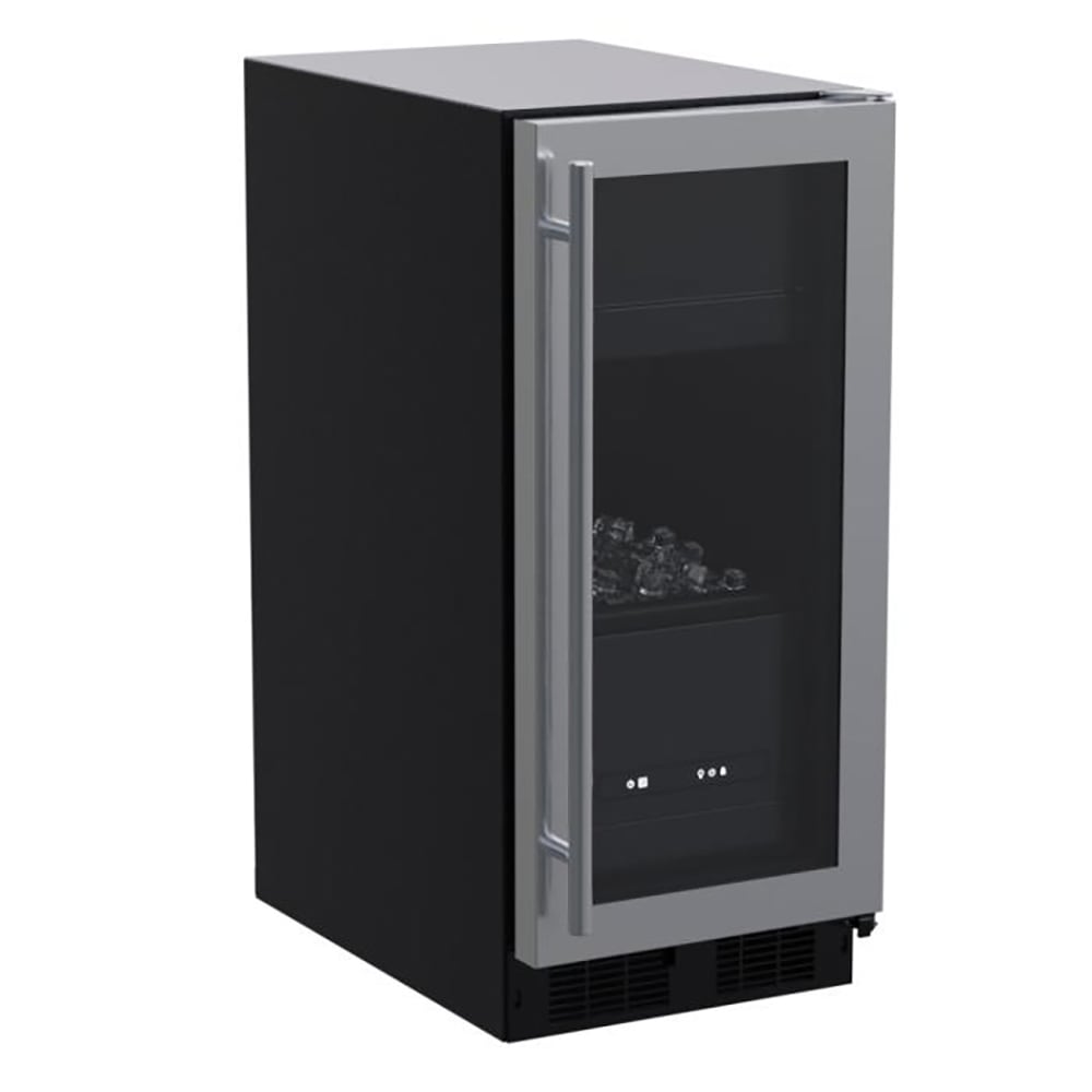 Marvel MLCP215SG01B 15"W Full Cube Undercounter Ice Machine - 39 lbs ...