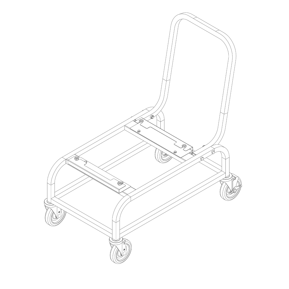 Hobart HBR300-STAND 18 1/2" x 34" Mobile Equipment Stand for HBR300 ...